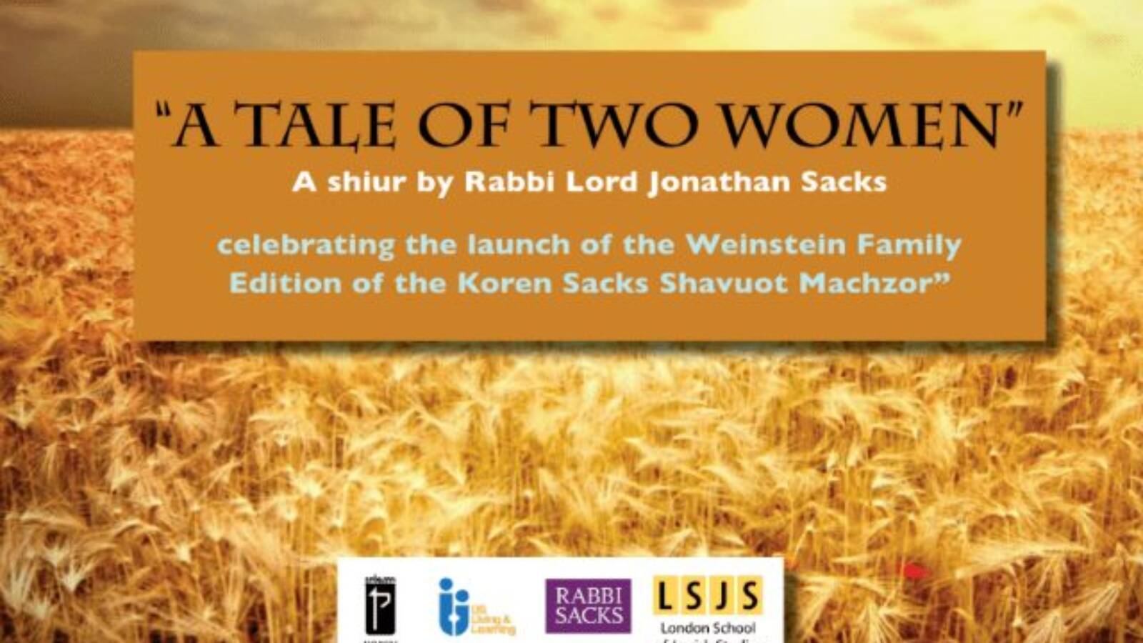 Shavuot 2026 | The Rabbi Sacks Legacy