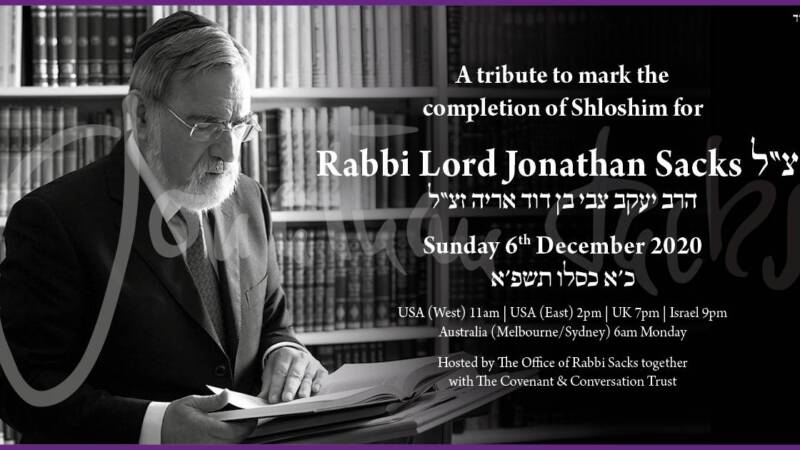 A Tribute to Rabbi Sacks from Israel | Video | Rabbi Sacks