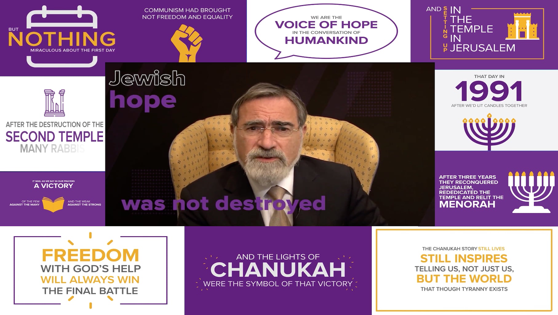 Eight New Chanukah Videos | Rabbi Sacks | הרב זקס