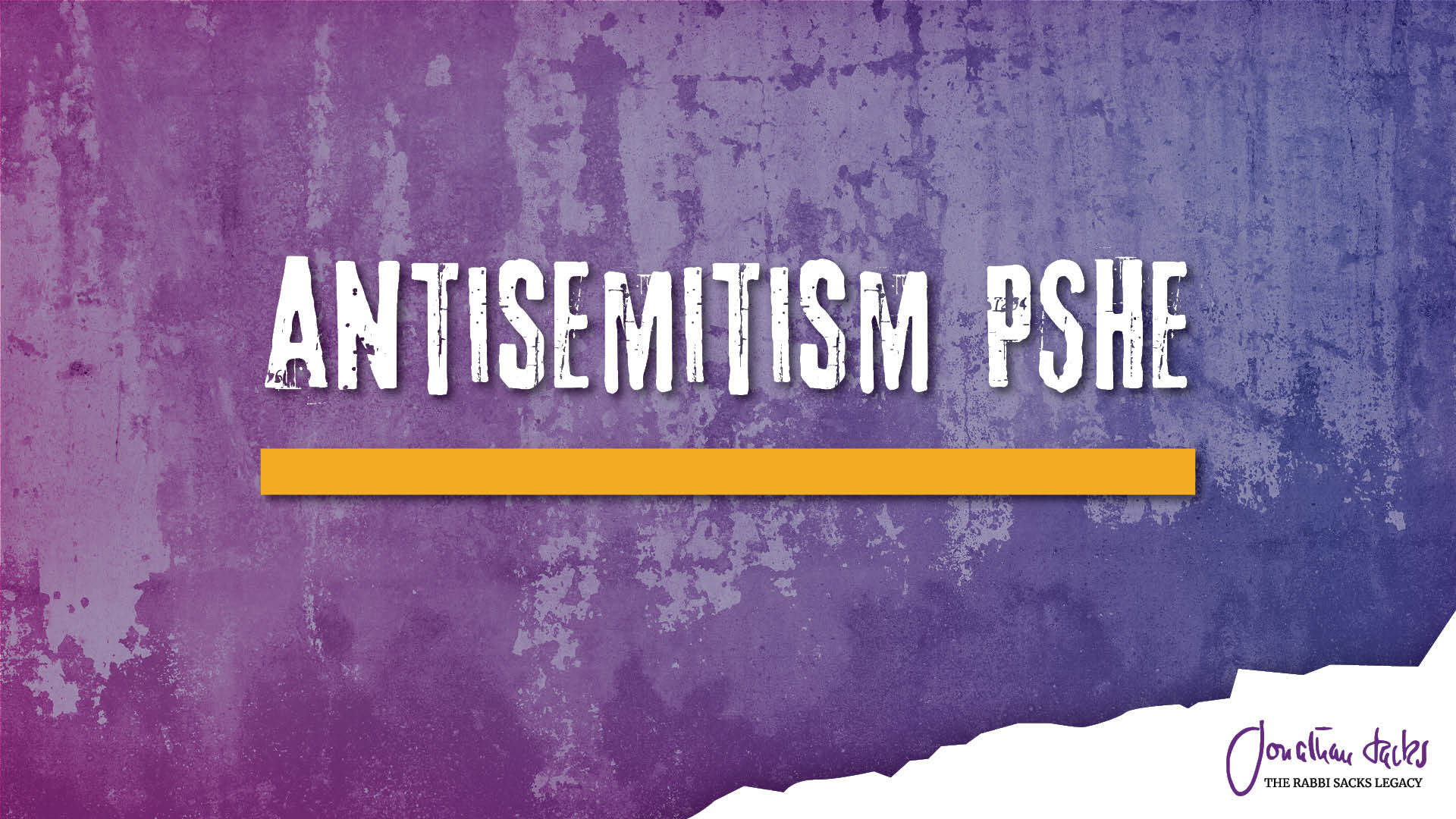 Antisemitism PSHE Curriculum | The Rabbi Sacks Legacy