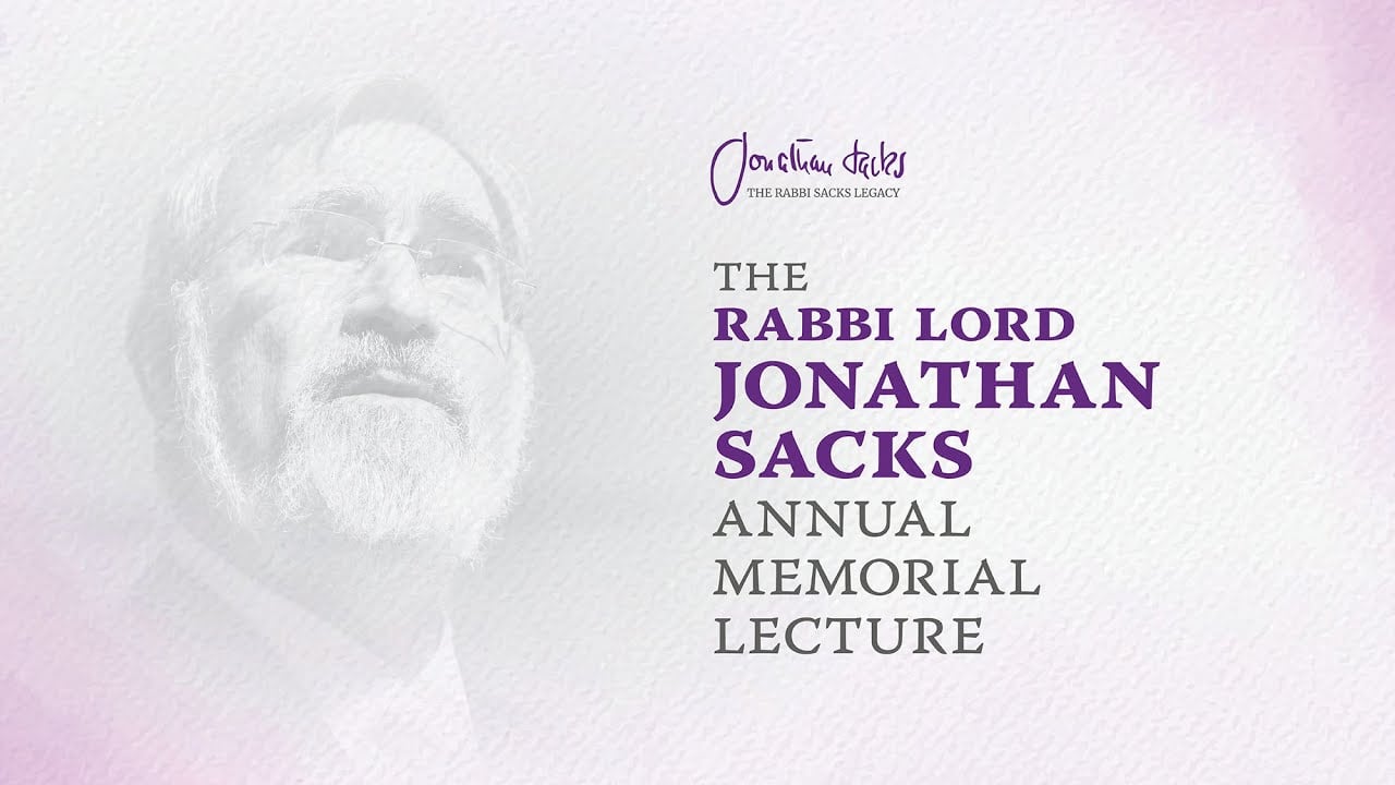 The Annual Memorial Lecture 2024 | Video | The Rabbi Sacks Legacy