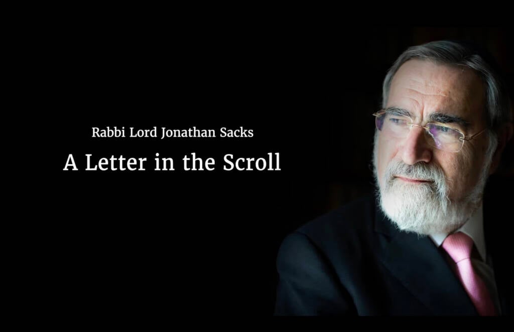 Twenty Years of A Letter in the Scroll | The Rabbi Sacks Legacy