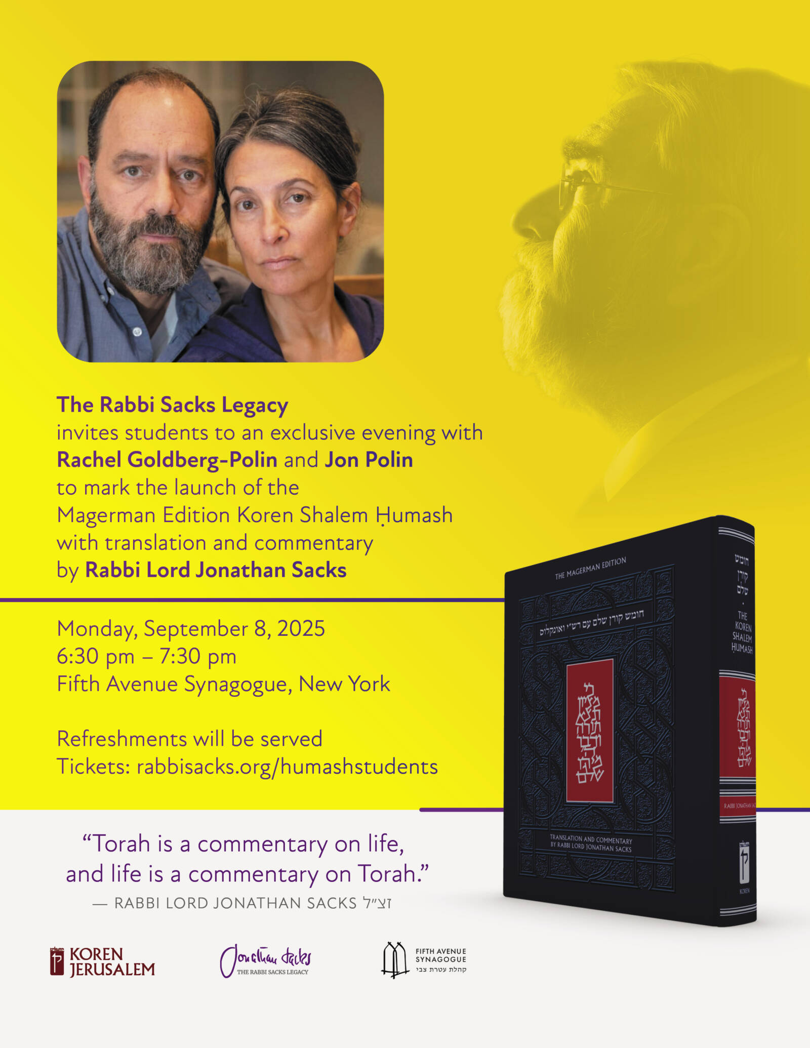 An Evening for Students with Rachel Goldberg-Polin and Jon Polin | The ...